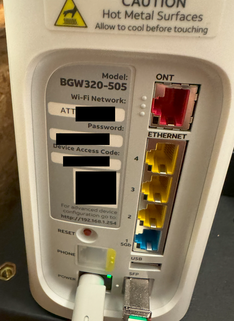 AT&T Fiber - Own Router - David Puplava